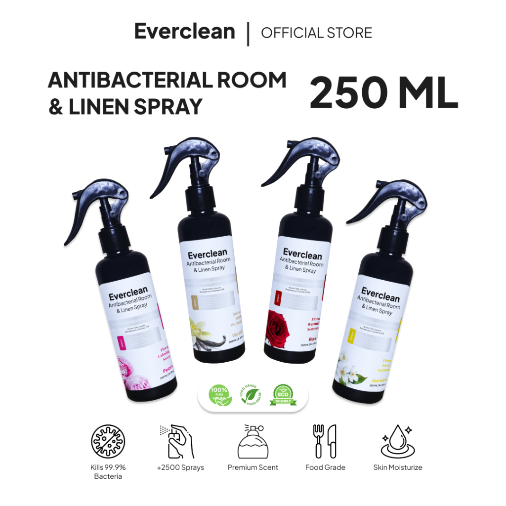 Jual Everclean - Antibacterial Room & Linen Spray 250ml | Shopee Indonesia
