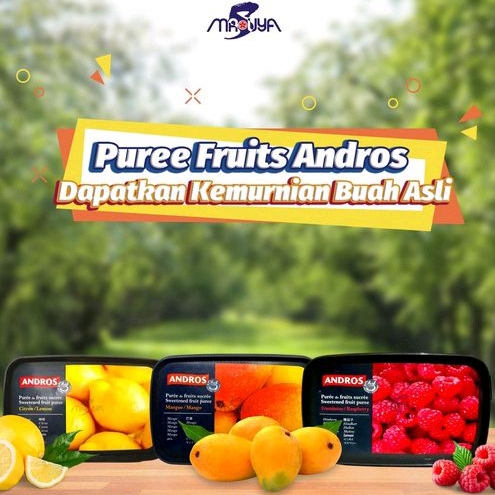 Jual Andros Frozen Raspberry Puree 1Kg - K0059 | Shopee Indonesia
