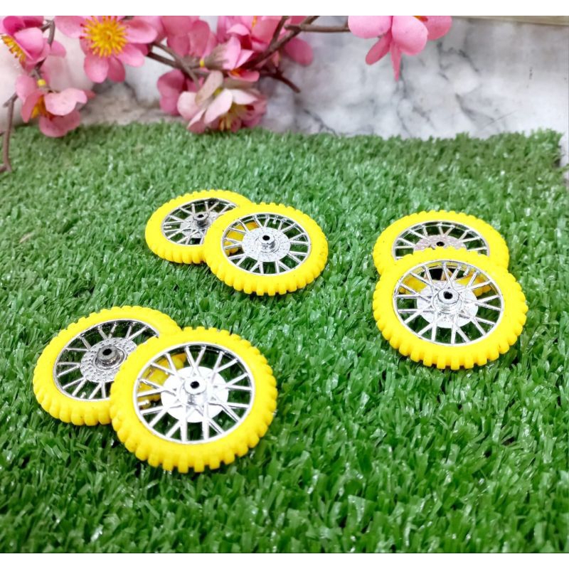 Jual Roda ban mainan miniatur motor cross | Shopee Indonesia