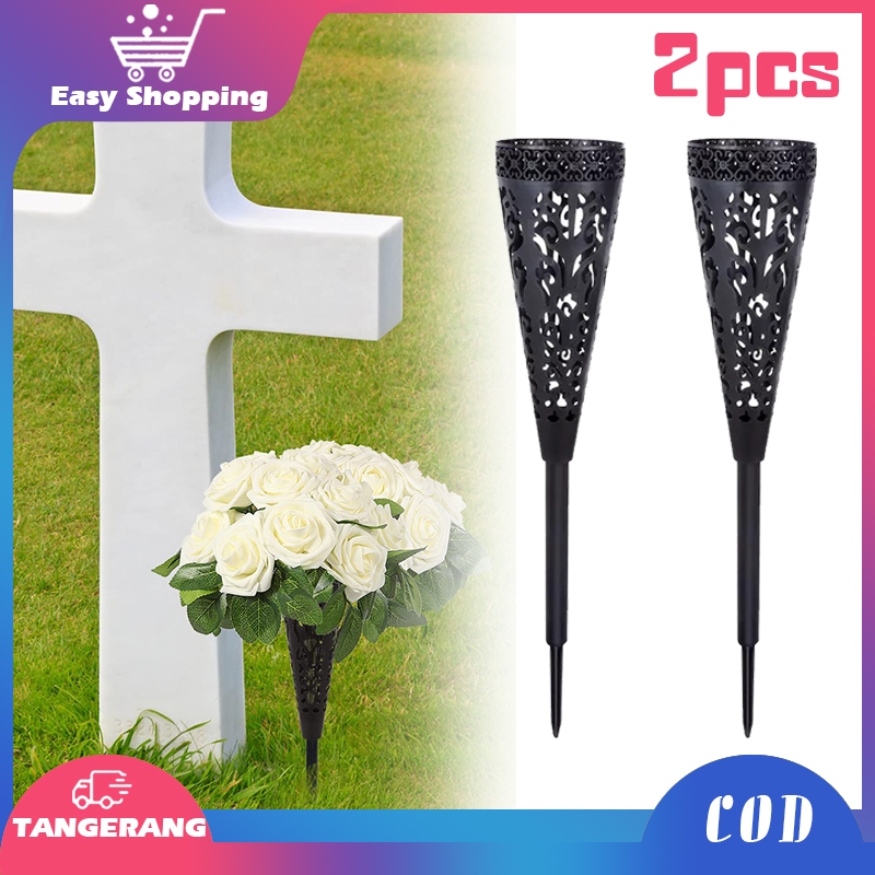 Jual 2pcs Vas Pemakaman Detachable Tempat Bunga Makam Vas Halaman ...