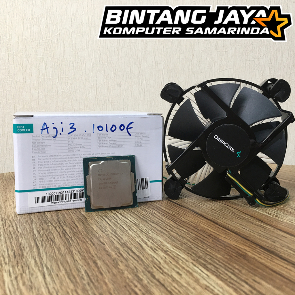 Jual Processor Intel Core i3-10100F LGA 1200 DDR4 Tray Fan CPU | Shopee Indonesia