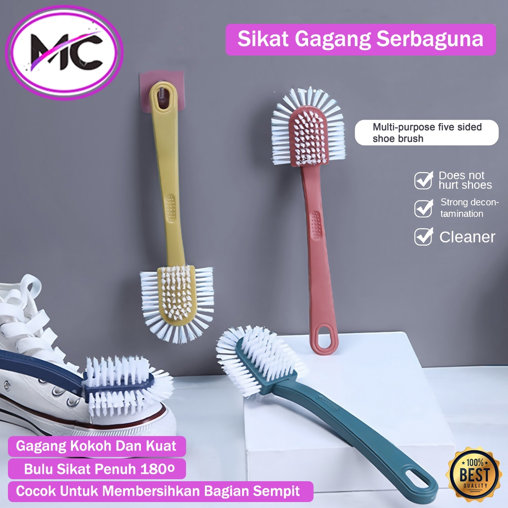 Jual Sikat Pembersih Sepatu Sandal Dua Sisi Sikat Gagang Insole ...