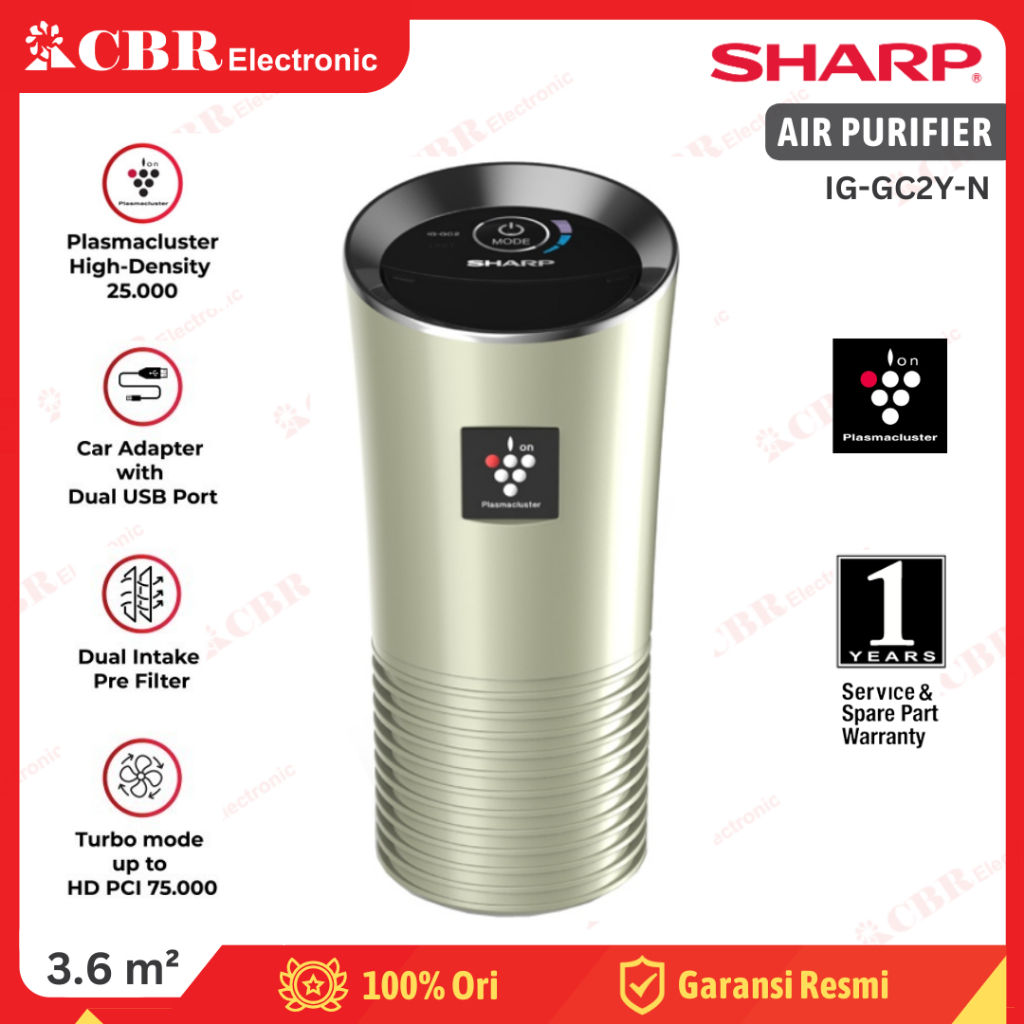 Jual Air Purifier SHARP IG-GC2Y-N (Car Purifier) | Shopee Indonesia
