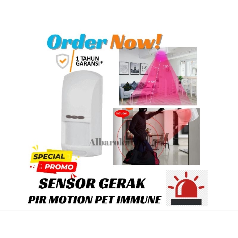 Jual Motion Detector/DSC PIR/Sensor Gerak Alarm Pir Motion/Pet IMMUNE ...
