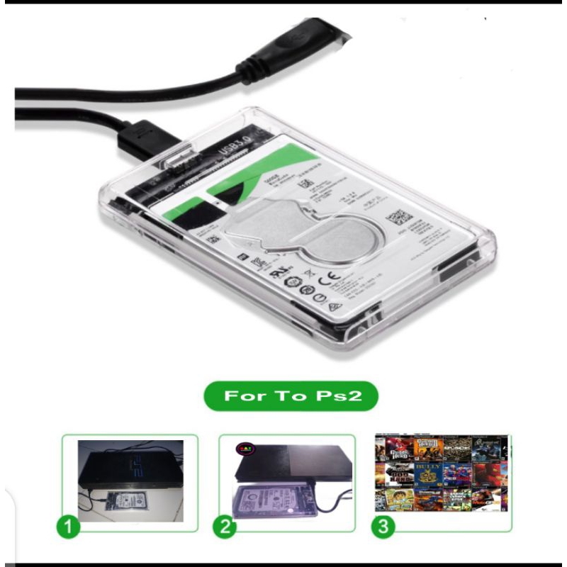 Jual ( TRANSPARAN ) HARDISK EKSTERNAL HDD PS2 250GB | Shopee Indonesia
