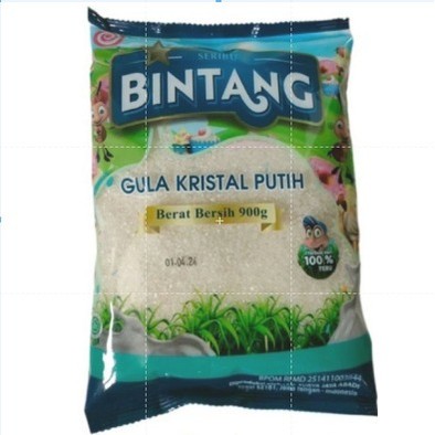 Jual Gula Pasir Merek Bintang Kemasan 900 gr | Shopee Indonesia