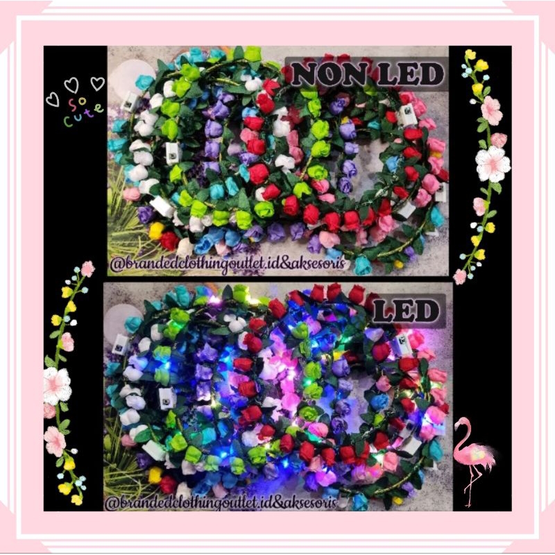 Jual (24 KUNTUM) BANDO MAHKOTA LED / NON-LED | BANDO FLOWER CROWN ...