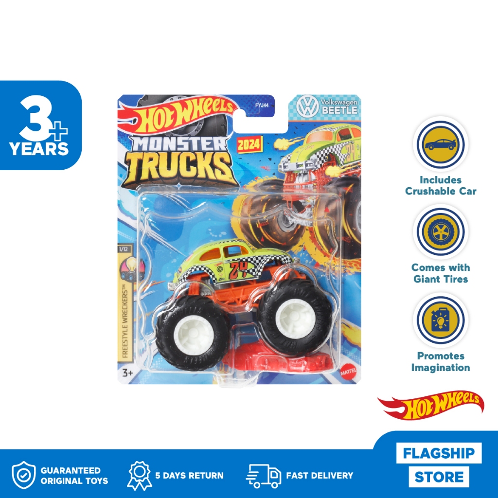 Jual Hot Wheels Monster Trucks 2023 Volkswagen Battle - Mainan Mobil ...
