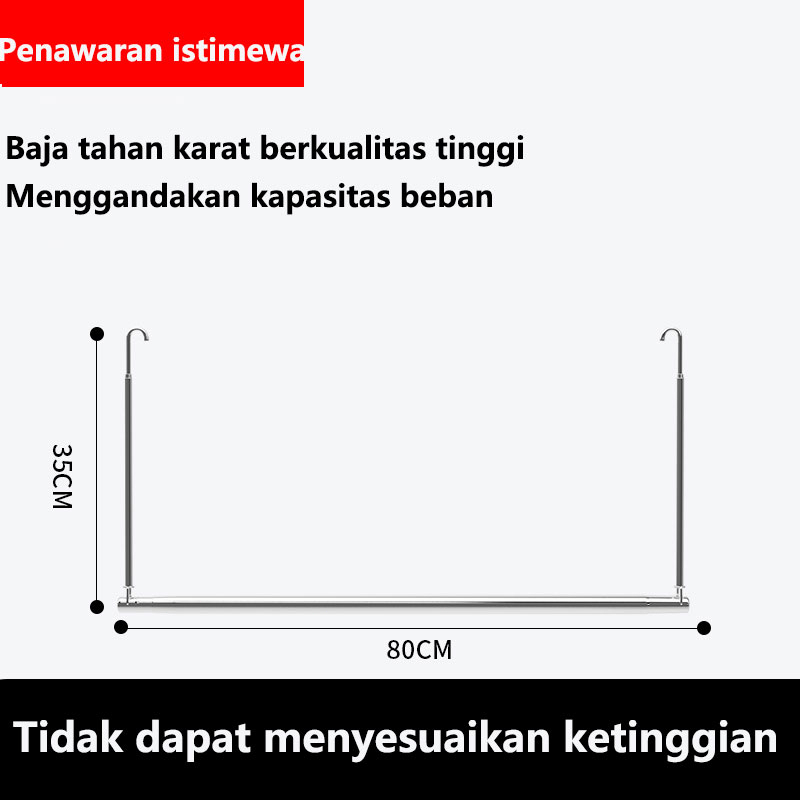 Jual Jemuran Portable Lipat Dinding Stainless Steel Jemuran Gantung ...