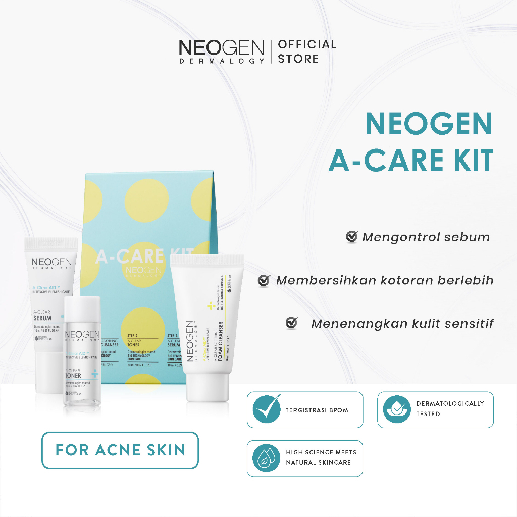 Jual [BPOM] NEOGEN Dermalogy A-Care Kit (isi 3 item) EXP 07/2024 ...