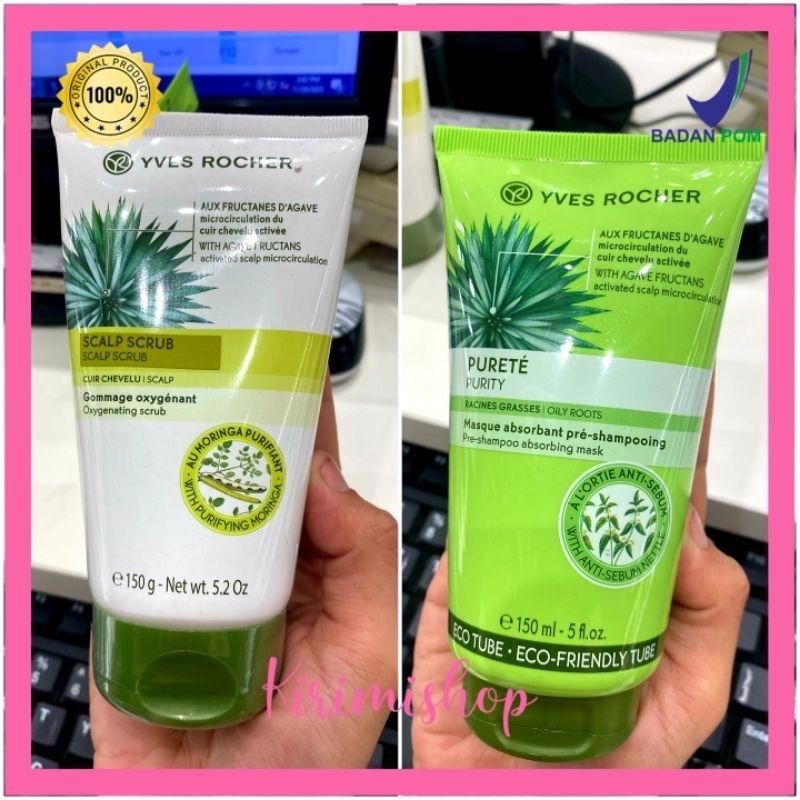 Jual Yves Rocher Pre - Shampoo PURITY , YVES ROCHER SCALP SCRUB PRE ...