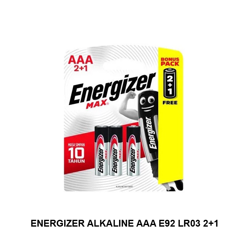 Jual ENERGIZER BATERAI ALKaline AAA 2 + 1 BATRAI BATRE BATTERI ENERGIXER MAX ALKaline AAA A3 ...