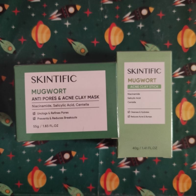 Jual SKINTIFIC Mugwort Acne Clay Mask | Shopee Indonesia