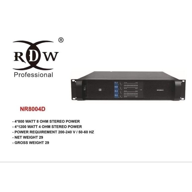 Jual power amplifier RDW ORIGINAL NR 8004D / NR8004D | Shopee Indonesia