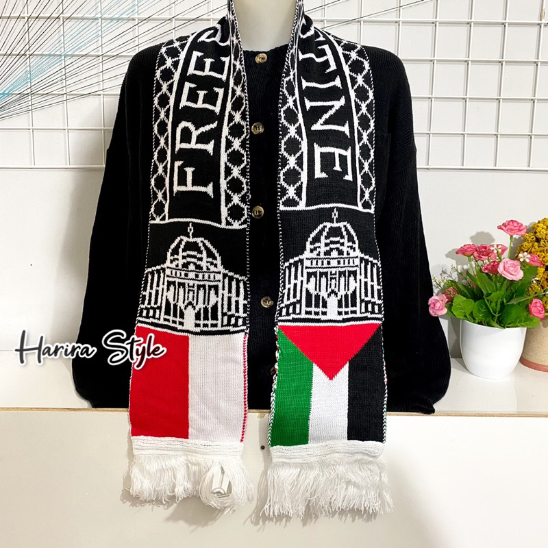 Jual SYAL RAJUT PALESTINA / SYAL FREE & SAVE PALESTINE from HARIRA ...