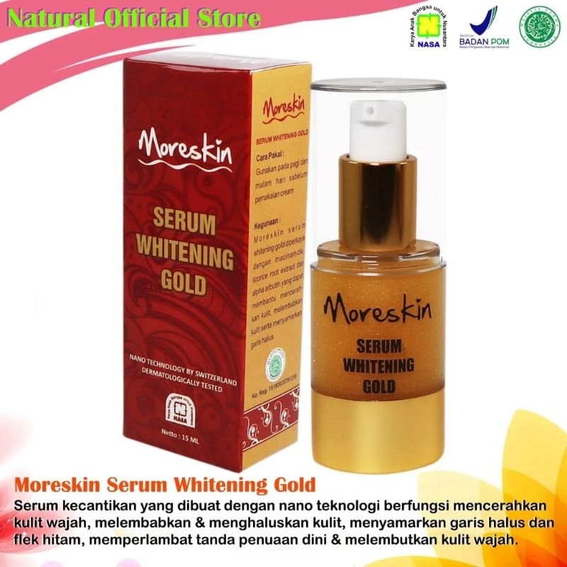 Jual Serum Whitening Gold Moreskin | Shopee Indonesia