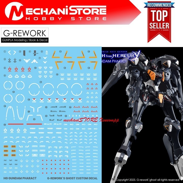 Jual Water Decal HG Pharact Gundam by G-REWORK waterdecal Grework G ...
