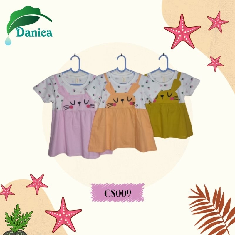 Jual Danica CS009 Baju Anak Perempuan Dress Kucing (3 Warna) | Shopee Indonesia