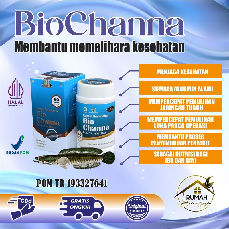 Jual Kapsul BIOCHANNA Herbal - Original Kapsul Pengering Luka Diabetes ...