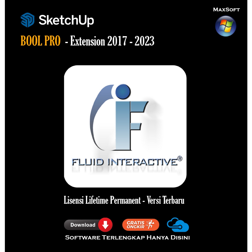 Jual Bool Pro [2023] Sketchup Extension Plugin Lisensi Permanen | Shopee Indonesia