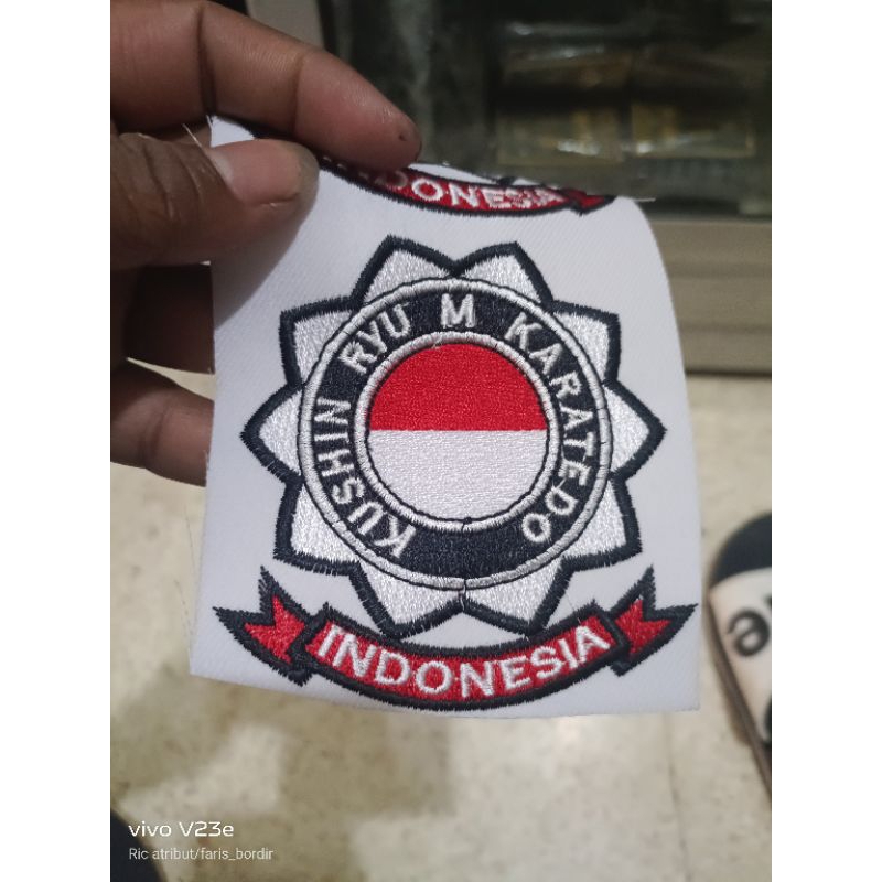 Jual Logo KKI bordir bed KKI karatedo Bed kushin ryu m karatedo ...