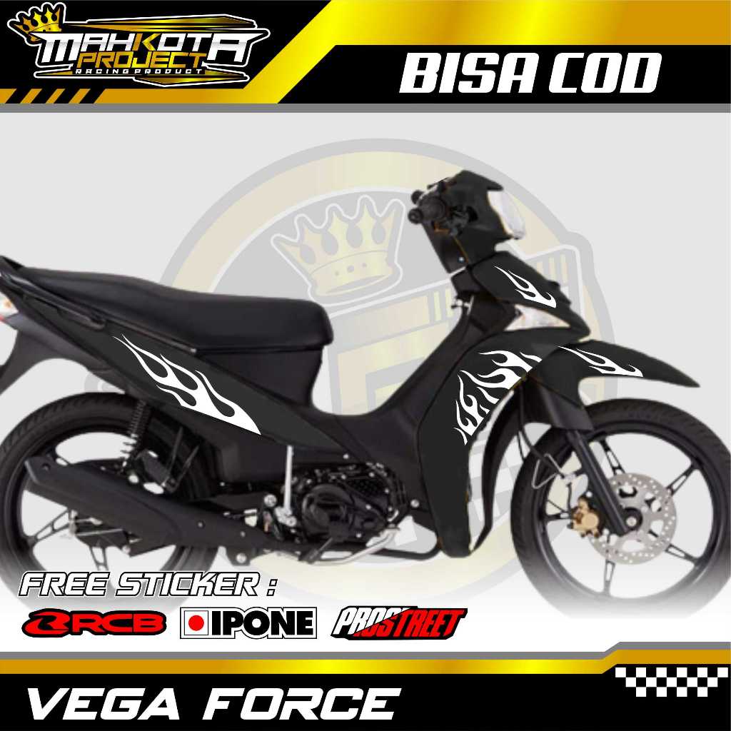Jual STRIPING VARIASI MOTOR VEGA FORCE DESAIN API / STICKER LIST MOTOR ...