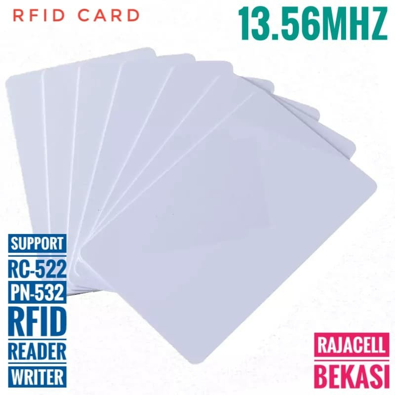 Jual Kartu RFID 13.56Mhz Re-writable rfid card for RC522 PN532 NFC ...