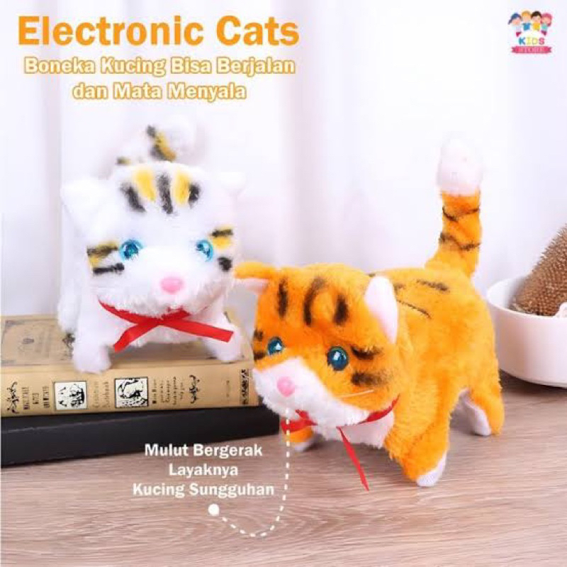 Jual Mainan Anak Robot Kucing Mainan Kucing Bisa Bunyi dan Berjalan ...