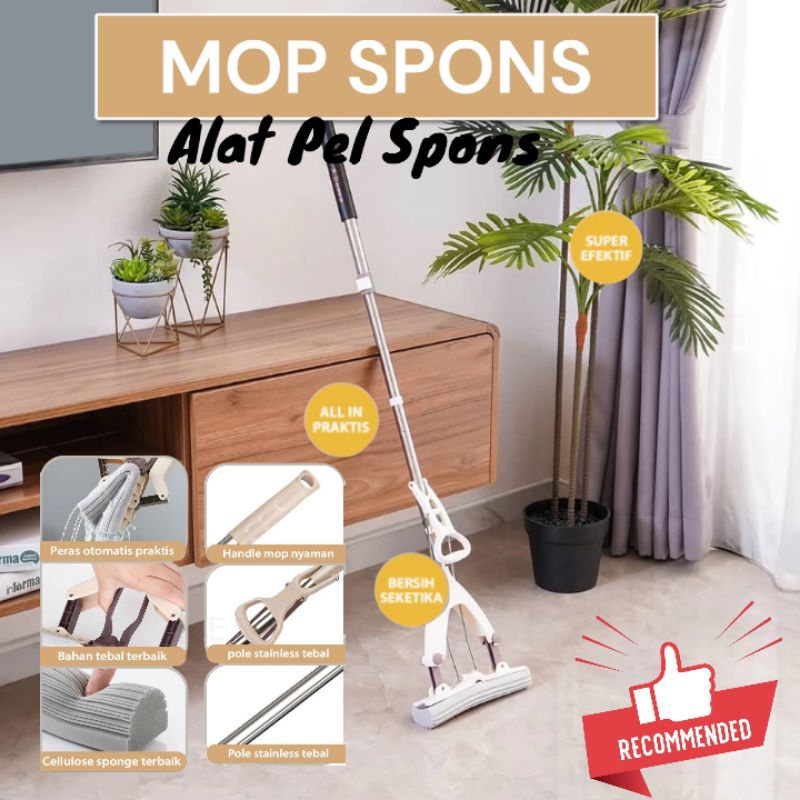Jual Alat Pel Lantai Spons Mop Spons Pel Praktis Peralatan Kebersihan ...