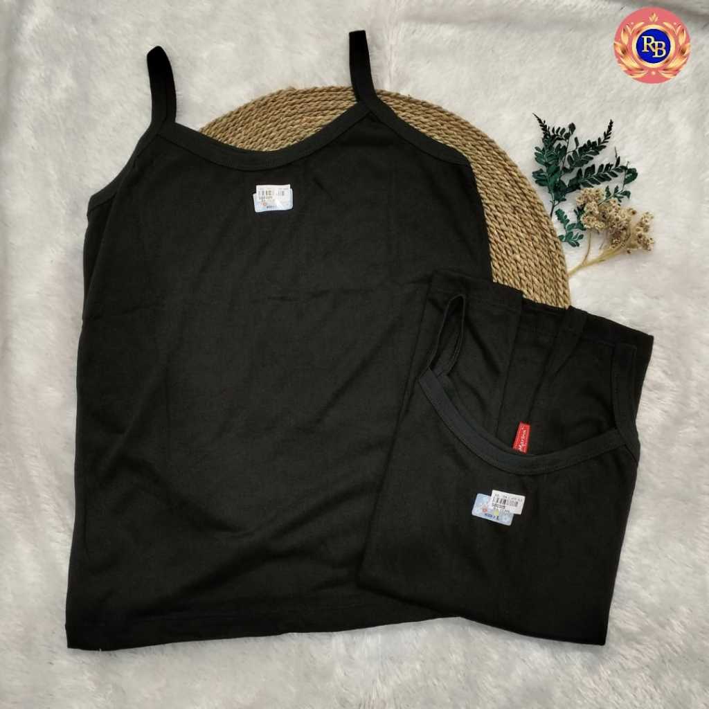 Jual [2Pcs]Marina Tanktop Tali Kecil Dewasa Warna Hitam | Shopee Indonesia