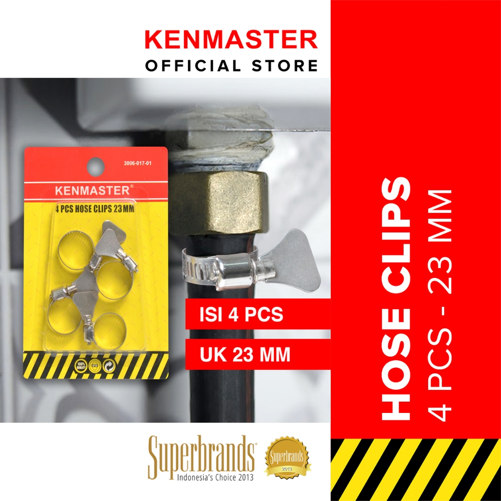 Jual Kenmaster Klem Selang Set 4 Pcs 23 MM Yellow - - KLEM034 | Shopee ...