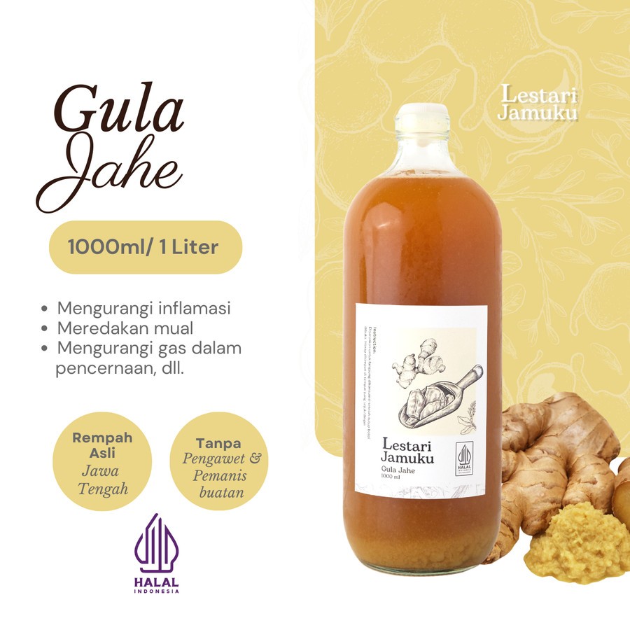 Jual Jamu Gula Jahe 1 Liter / 1000 ml Ready to Drink | Shopee Indonesia