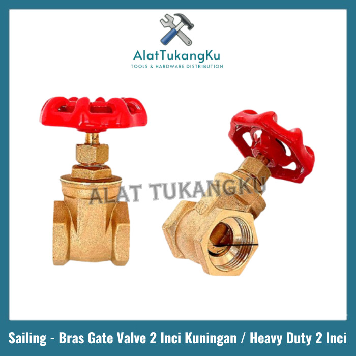 Jual Sailing Brass Gate Valve 2 Inci Kuningan / Gate Valve 2 Inci ...