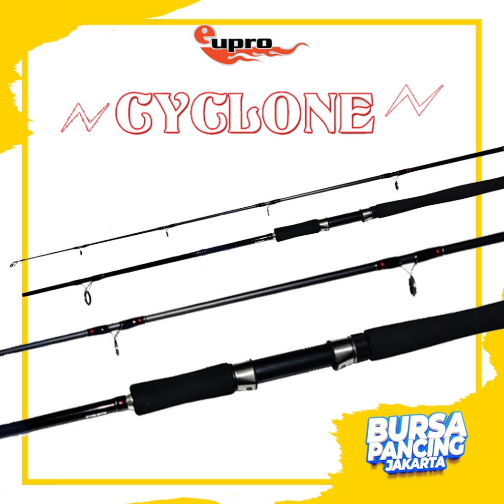Jual EUPRO Joran Spinning CYCLONE 180CM - 360CM Carbon Graphite Cocok ...