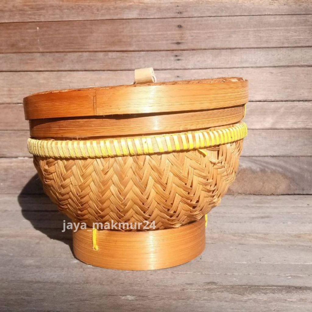 Jual Wakul Nasi Bambu 23 CM + Tutup / Wakul Bambu Tradisional | Shopee ...
