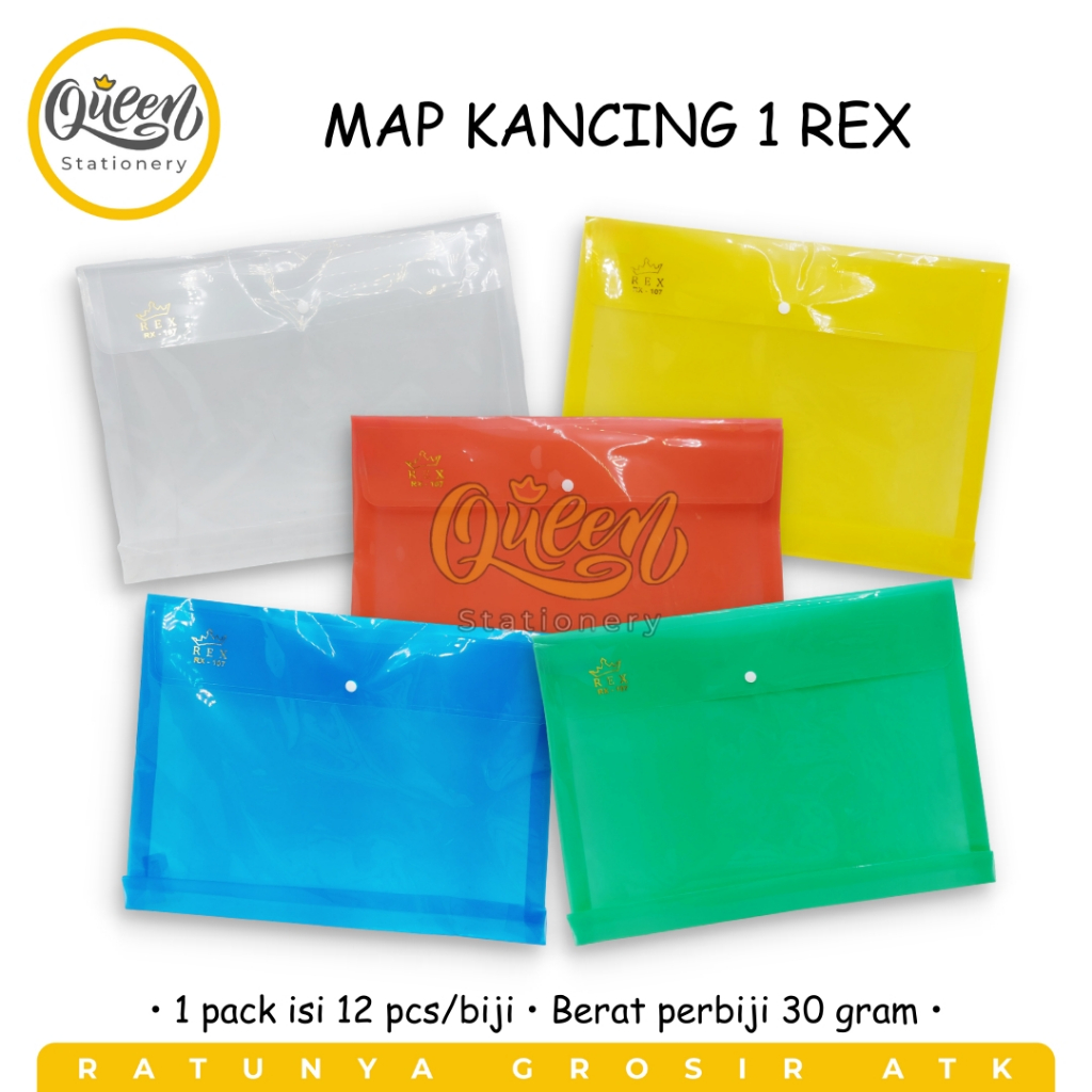 Jual 1 PCS MAP KANCING 1 / MAP PLASTIK / MAP DOKUMEN | Shopee Indonesia