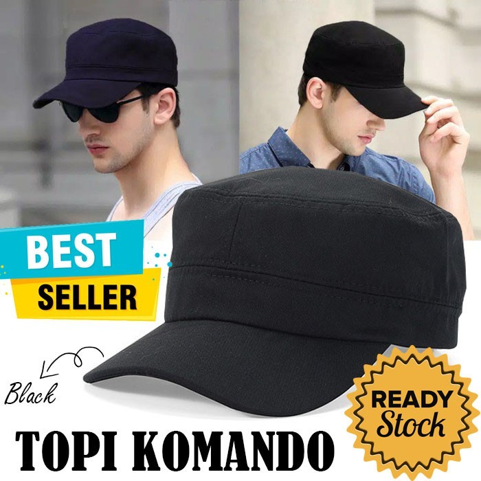 Jual Topi Komando Pria Militer Army Command Camouflage Snapback Flat Cap Terbaru Dewasa | Shopee ...