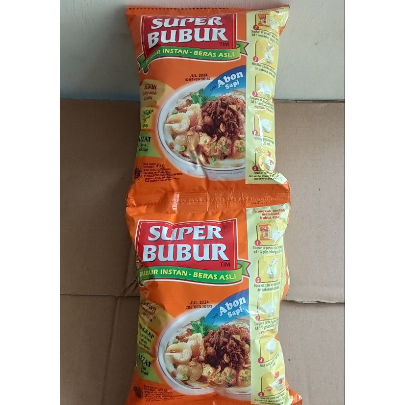 Jual SUPER BUBUR INSTANT 1 RTG ISI 5 SACHET UK.45GRM | Shopee Indonesia