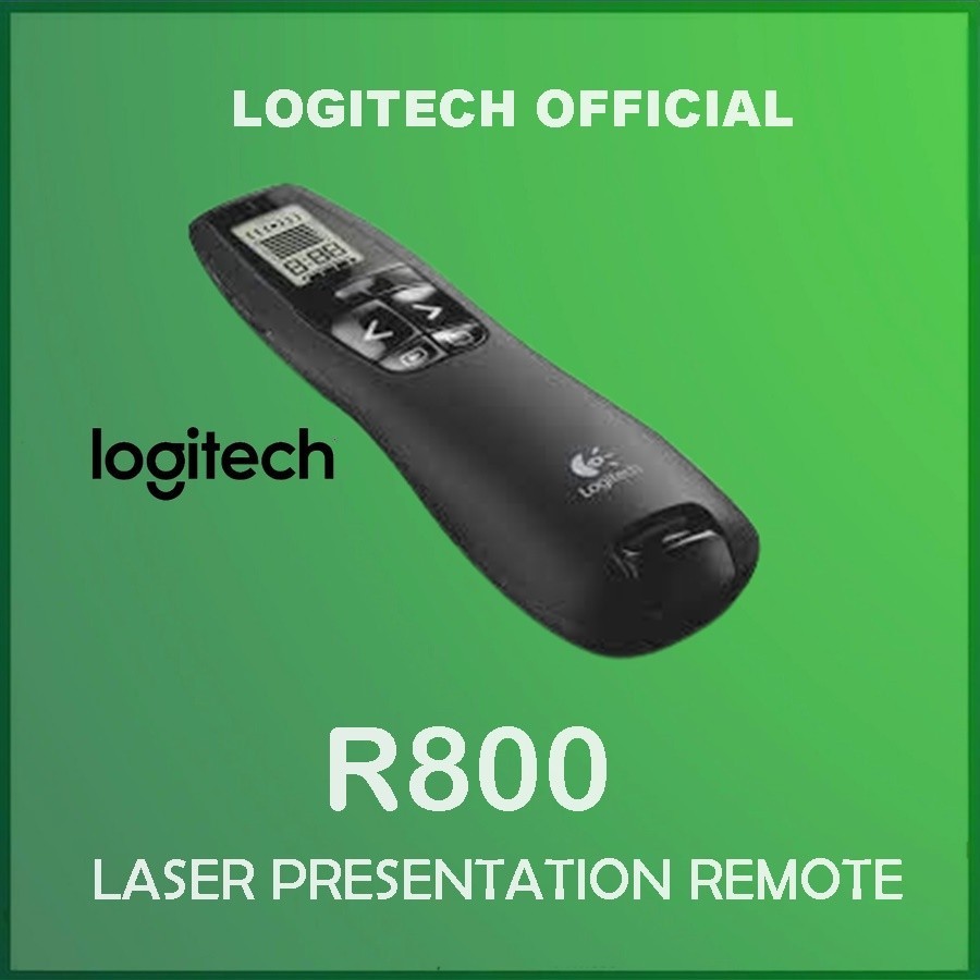 Jual Logitech R800 Wireless Pointer Persentasi - GREEN LASER -Laser ...