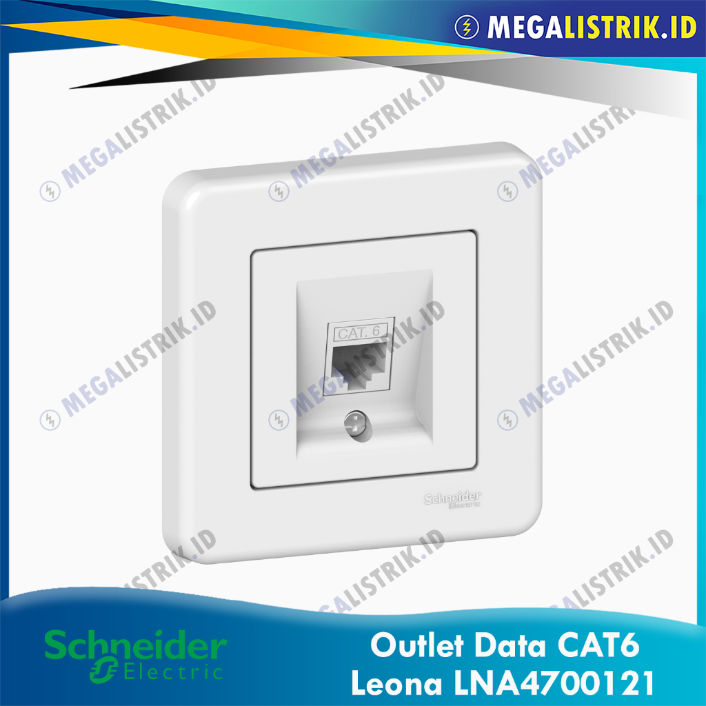 Jual SCHNEIDER STOP KONTAK DATA CAT6 LEONA LNA4700121 / SOCKET OUTLET ...