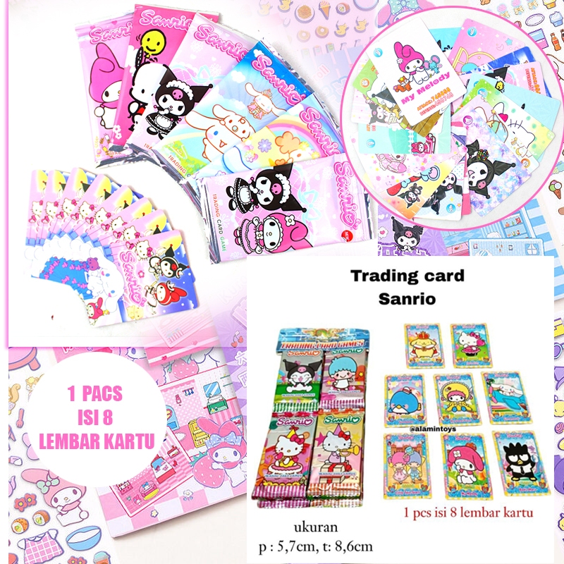 Jual MAINAN ANAK MURAH KARTU KARAKTER SANRIO KUROMI ISI 12 PCS MAINAN ...