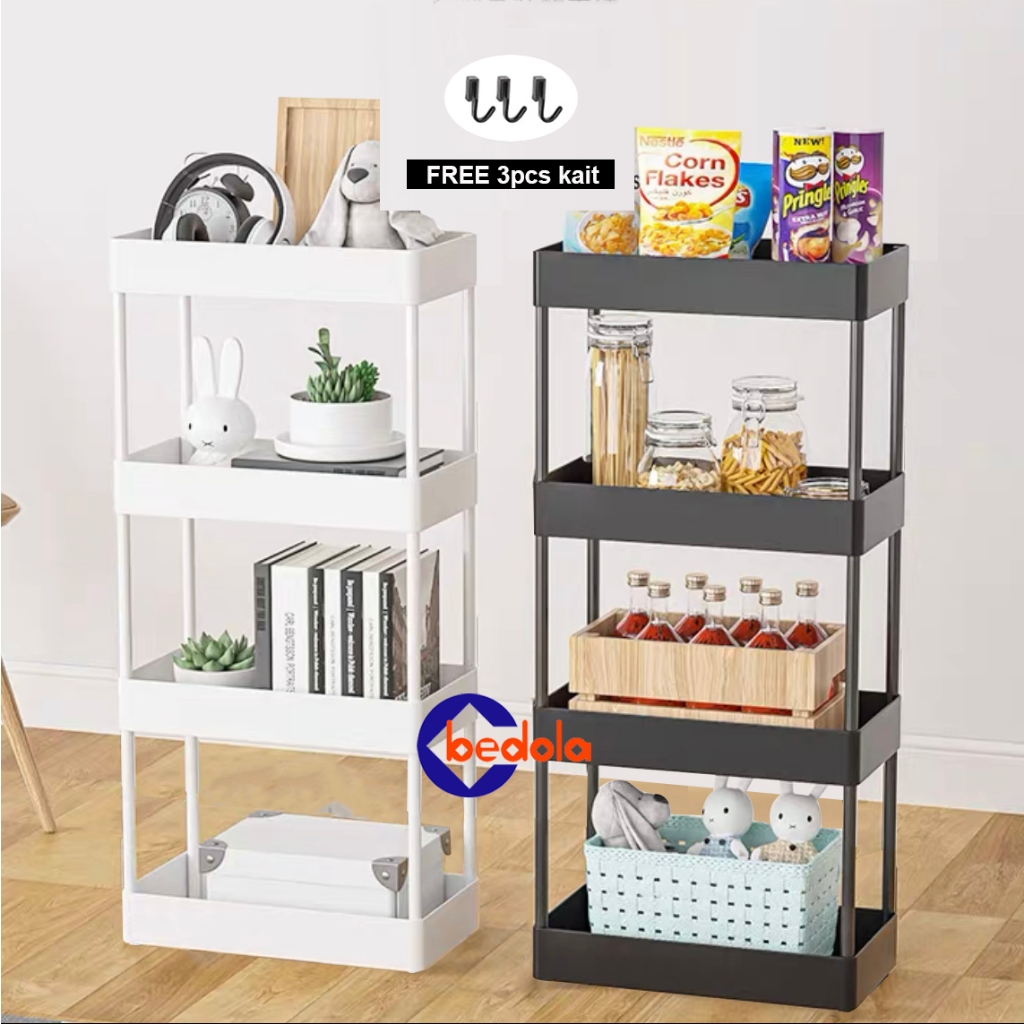 Jual Square rak dapur rak susun serbaguna rak kamar mandi 4 tingkat ...