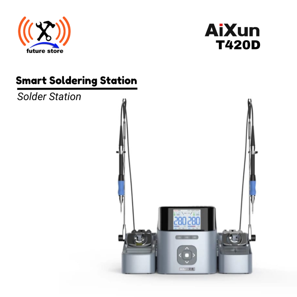 Jual AIXUN T420D 200W Dual Channel Soldering Station with T245/T210/T115 With A I-Iron Tip ...