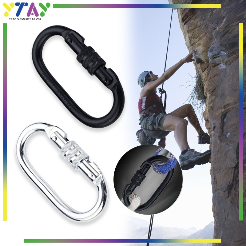 Jual Karabiner 25kn Ce Rated Heavy Duty/Carabiner Baja Autolock/Tebing ...