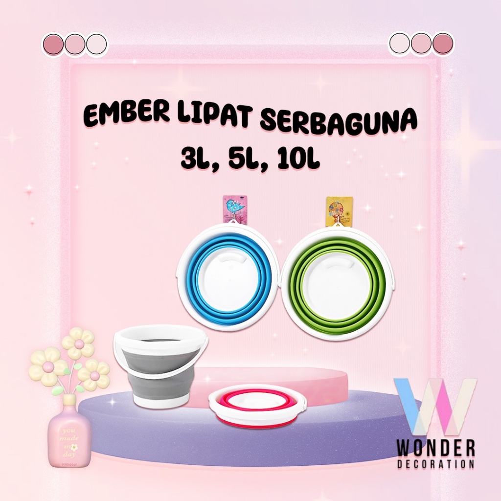 Jual Ember Lipat Serbaguna Ember Elastis Anti Pecah Ember Portable 3L ...