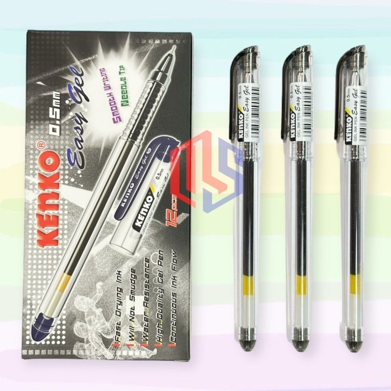 Jual Pulpen / Ballpoint / Pen Gel Kenko Easy Gel (12pcs) | Shopee Indonesia
