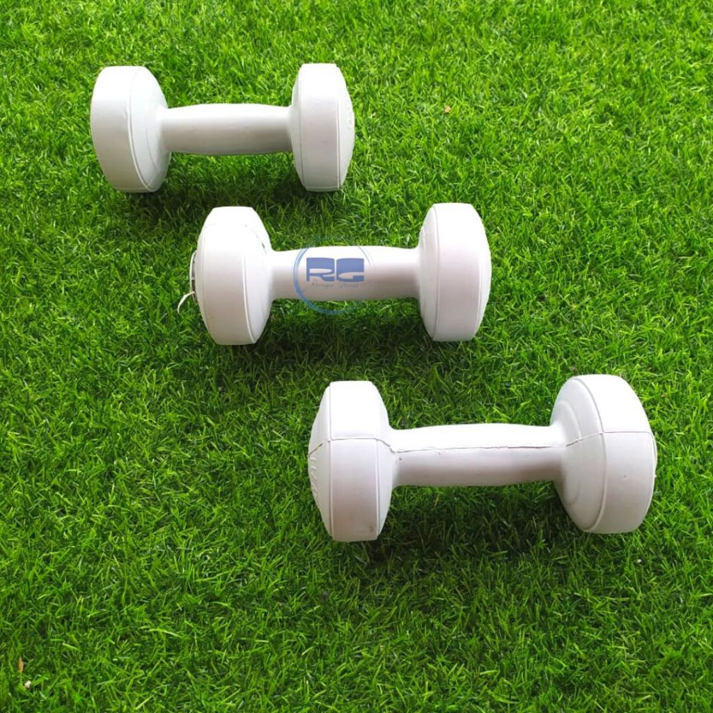 Jual DUMBBELL BARBEL PLASTIK PASIR BERAT 1 KG | Shopee Indonesia