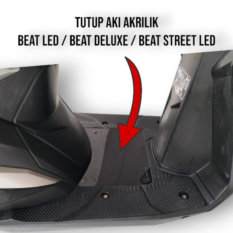Jual aksesoris beat led tutup aki akrilik beat deluxe beat led dan beat ...