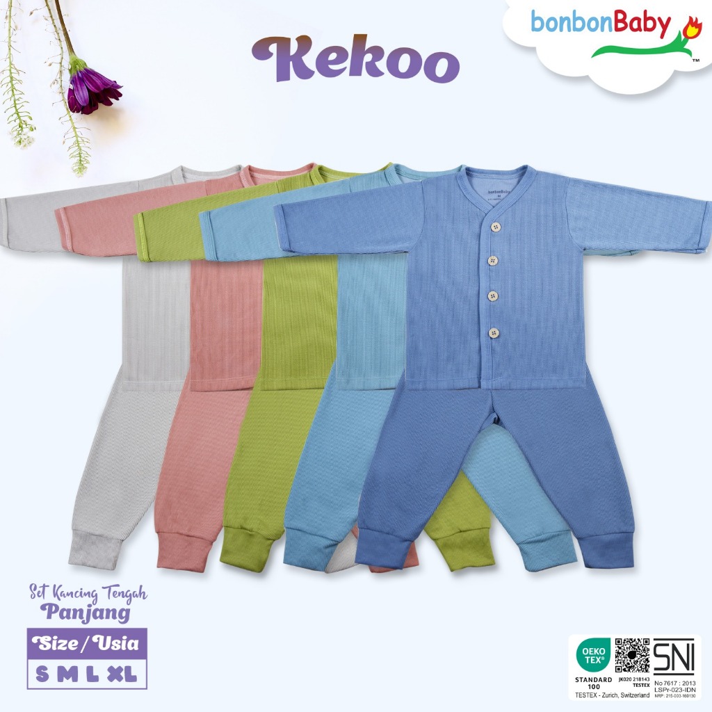 Jual Bonbonbaby - Kekoo Setelan Anak Kancing Tengah Lengan Panjang ...