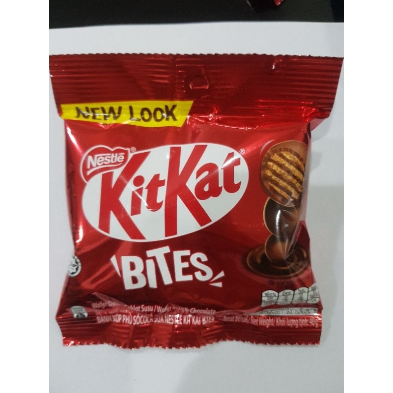 Jual coklat kitkat cokelat kit kat bites malaysia 40 gram | Shopee ...